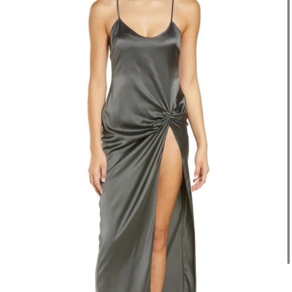 SKIMS | Dresses | Nwt High Slit Stretch Silk Slip Skims | Poshmark